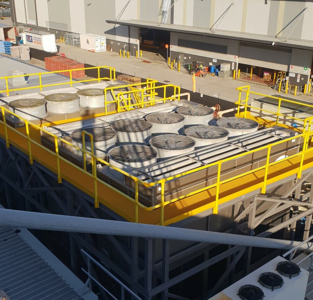 Coles Fresh cooling towers requiring safe access