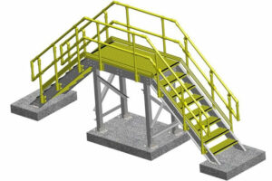 Stair Crossover Platforms - Staircare FRP